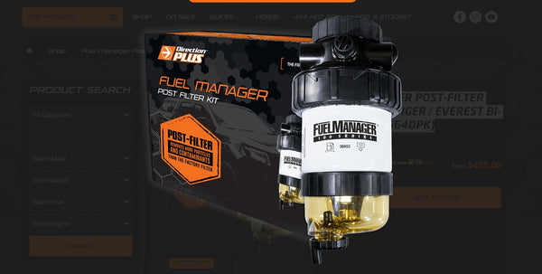 DIRECTION PLUS Fuel Manager Post-Filter Kit LAND CRUISER 70 SERIES (PF ...