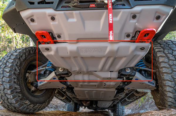 RIVAL 4X4 Aluminium Radiator Underbody Armour Ford Ranger Next Gen / E ...