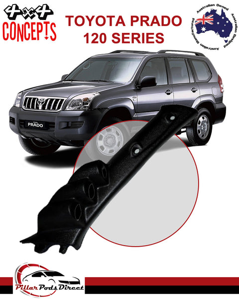 TOYOTA PRADO 120 SERIES LANDCRUISER 3 GAUGE PILLAR POD PAINTED BLACK ...