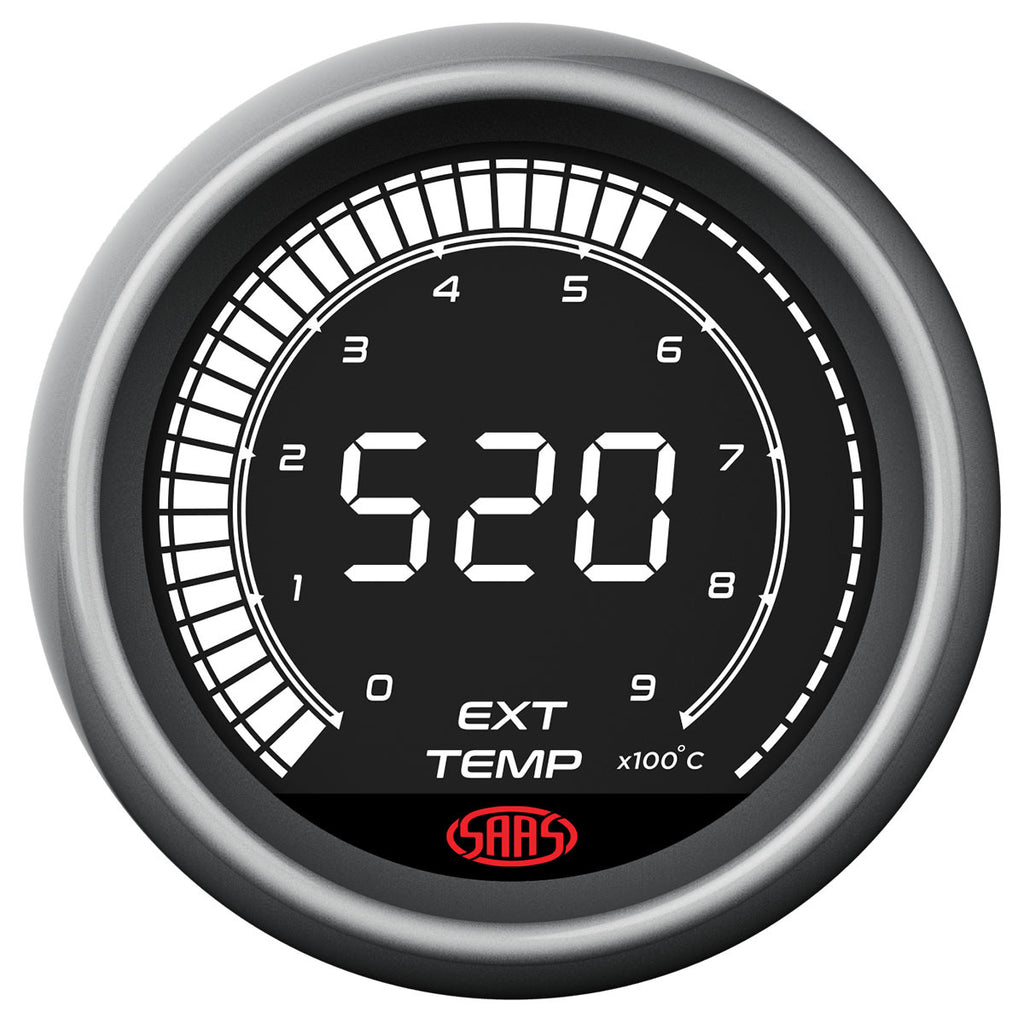 Exhaust Temp Gauge EGT Pyro 0°-900° 52mm Muscle Digital Series – THE ...